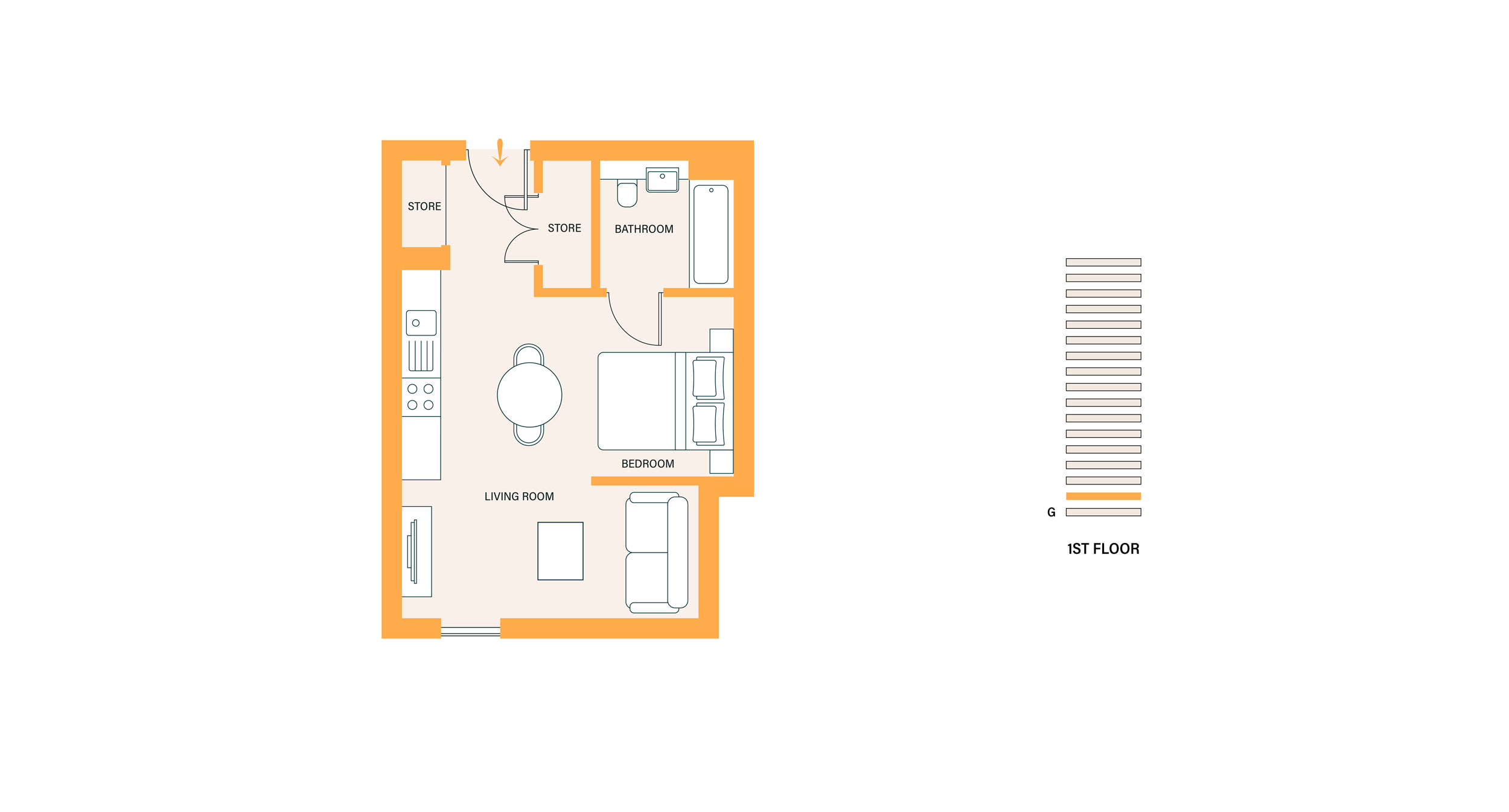 Candleriggs - Brand New Boutique Studio Apartments.