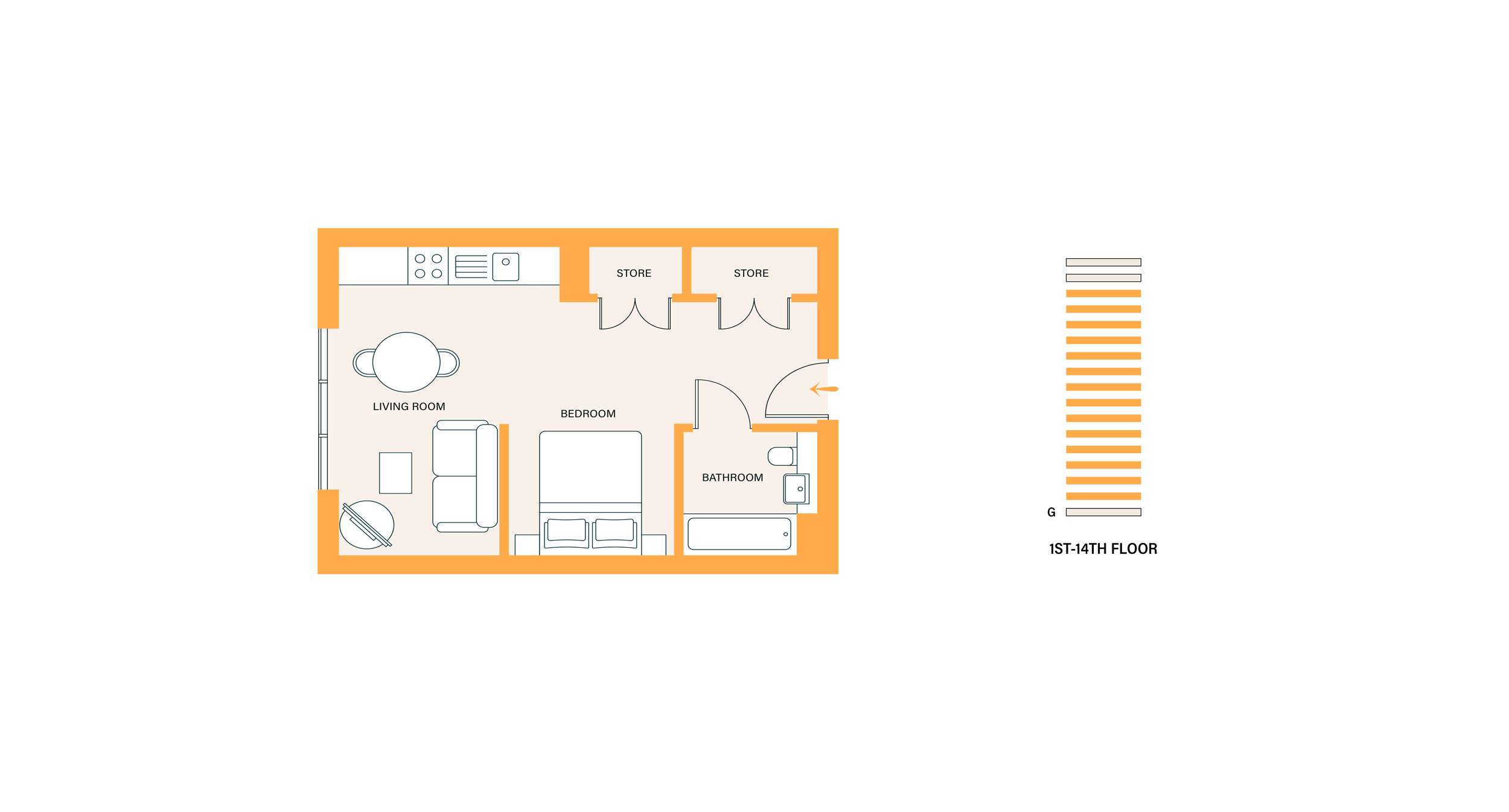 Candleriggs - Brand New Boutique Studio Apartments.